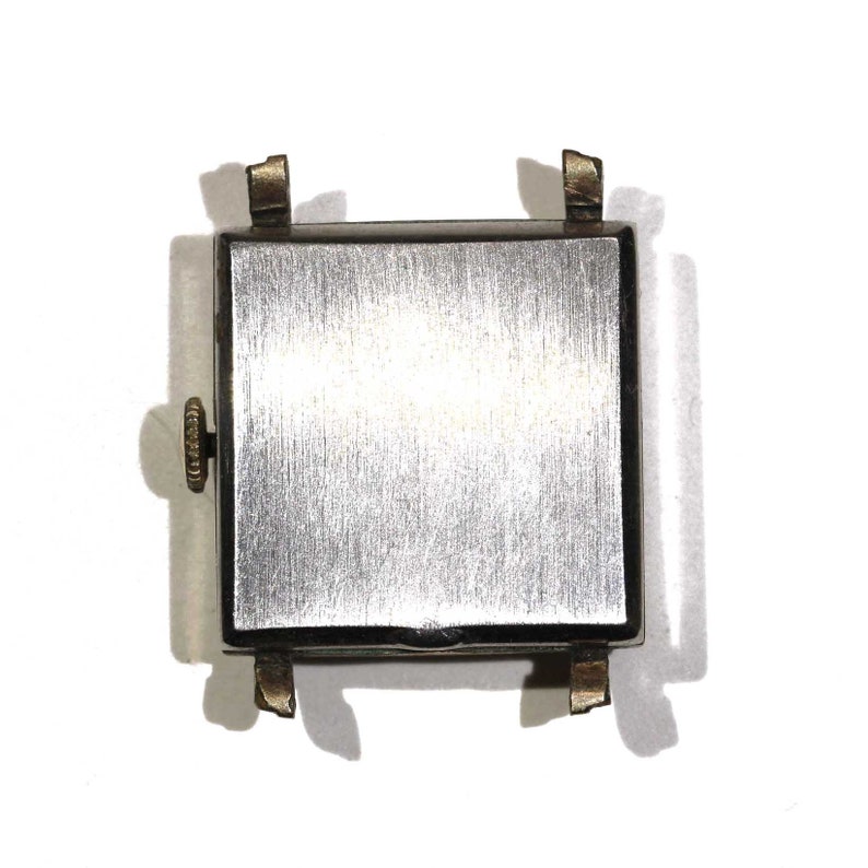 Vintage 1940s Helbros Watch Co Square Tank Swiss 17 Jewels Senator ...