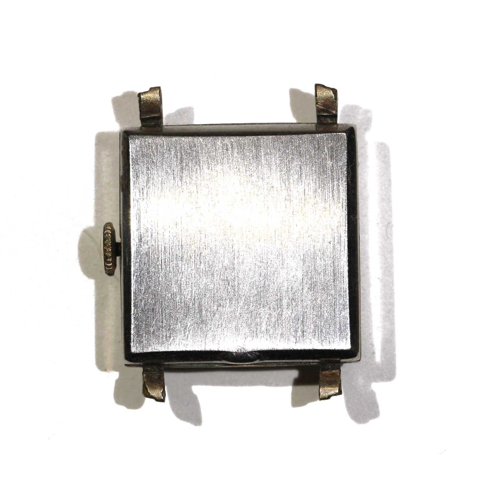 Vintage 1940s Helbros Watch Co Square Tank Swiss 17 Jewels Senator ...