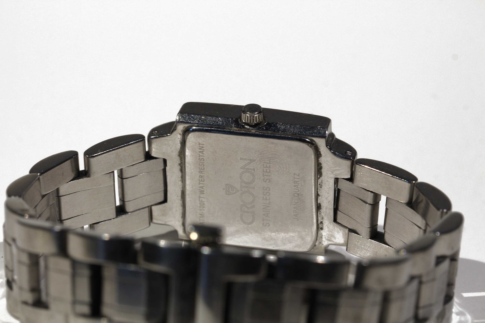 Vintage Croton Japan Quartz Water Resistant Stainless Steel Rectangular ...