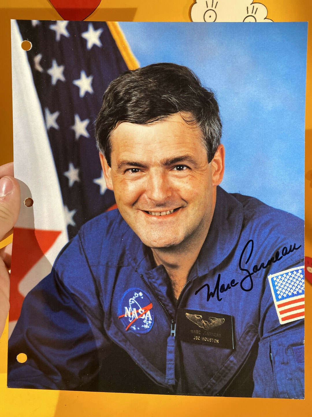 Vintage Marc Garneau NASA Autographed Space Astronaut Signed - Etsy