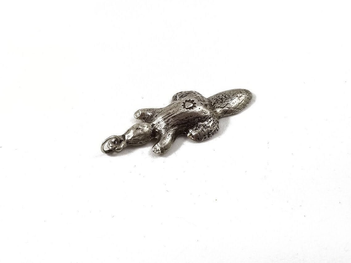 Vintage Beaver Effigy Trade Silver North American Indian Fur Trade ...