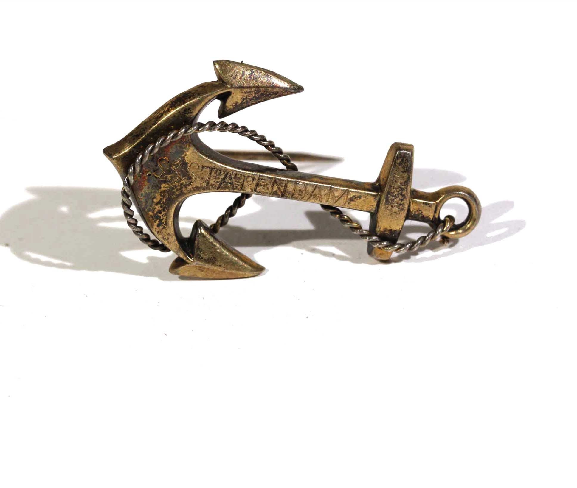 Vintage T. S. S. Statendam Gold Filled Gold or Sterling Nautical ...