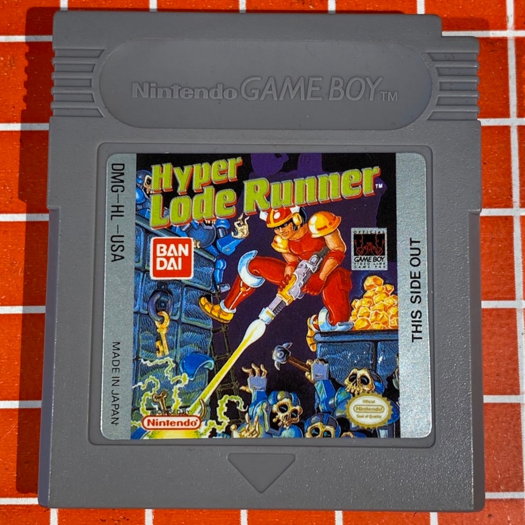 Vintage 1990s Gameboy or Game Boy Color Hype Lode Runner 1990 - Etsy UK