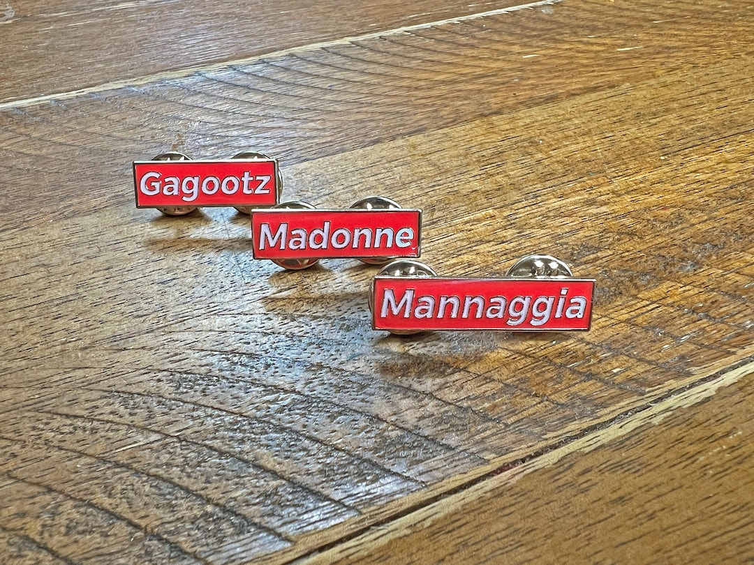 Gagootz, Madonne & Mannaggia - Funny Italian Pins - Etsy