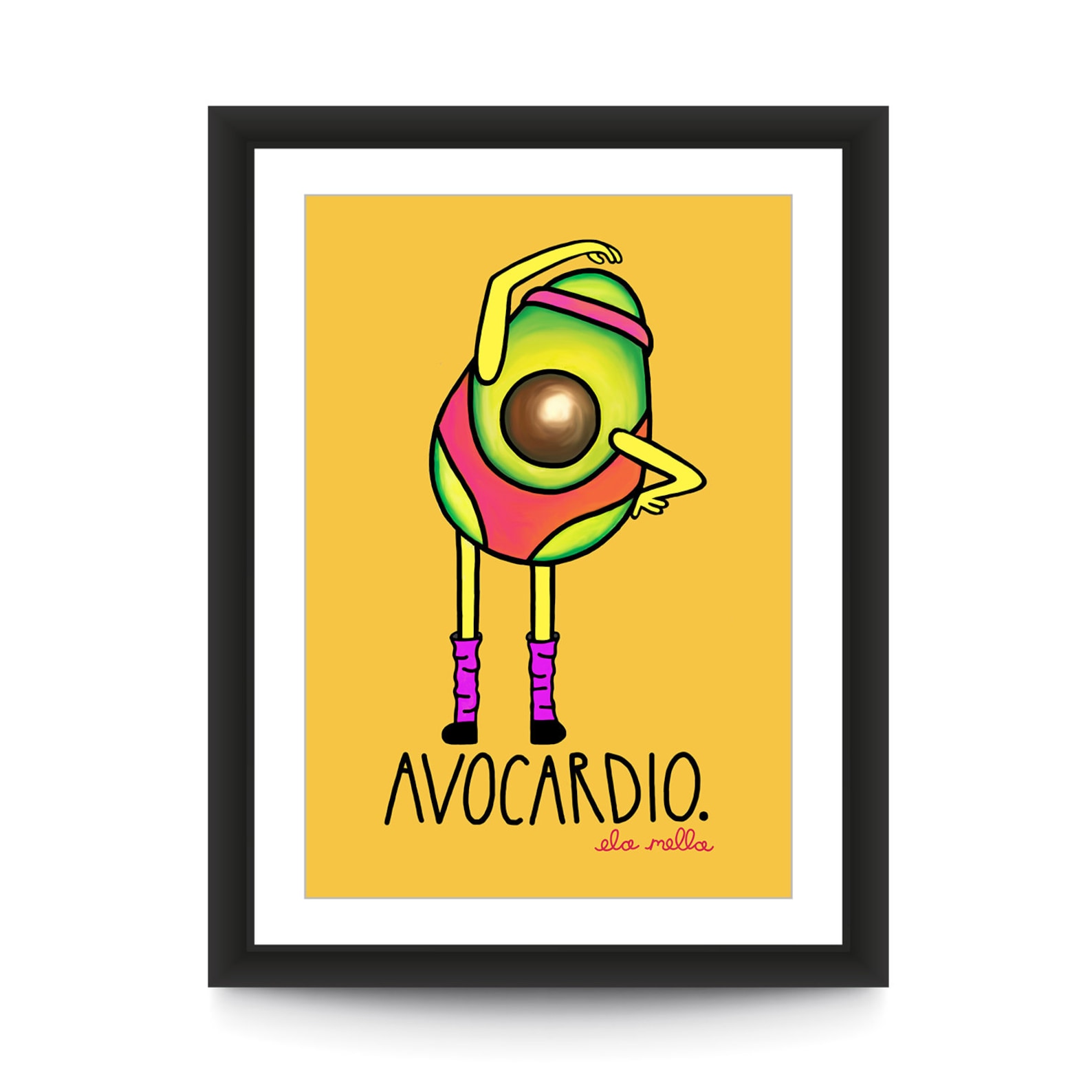 Buy Avocardio - Avocado Art Print Online in India - Etsy