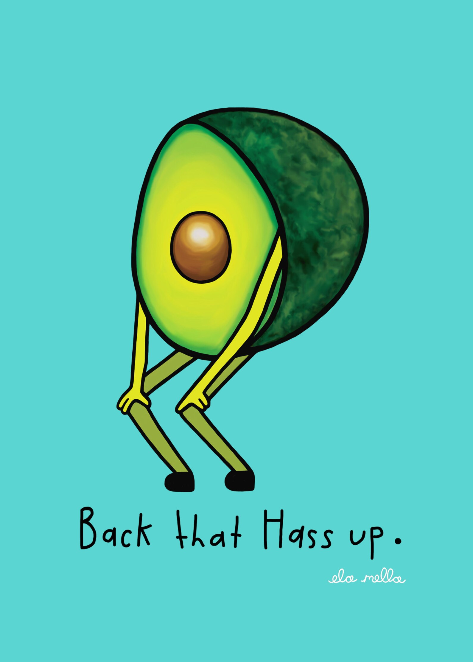 Back That Hass up Avocado Cell Phone Grip - Etsy