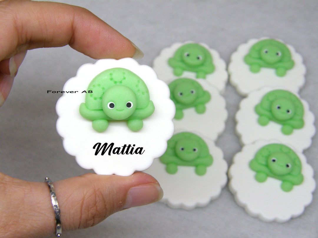 Turtle Favors Baby Turtle Baptism Magnets Birth Magnet Baby Favors - Etsy