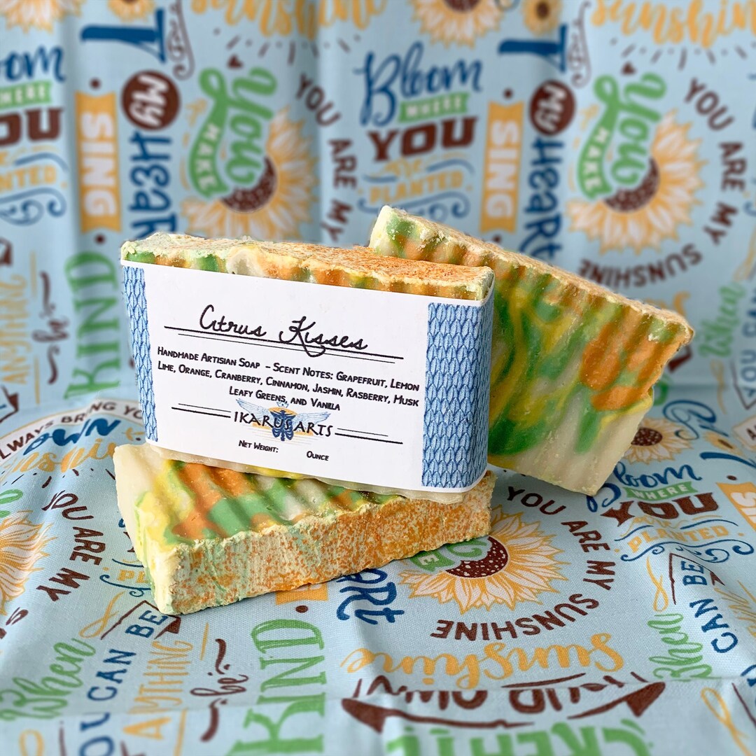 Citrus Kisses Cold Process Soap Bar - Etsy