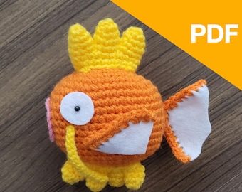 Crochet Pattern for Magikarp Pokemon Go Handbag or Plush Toy - Etsy