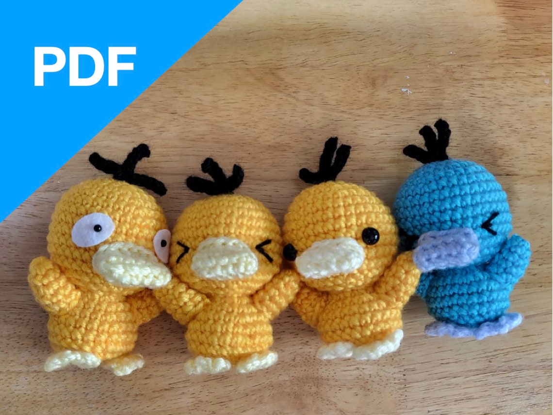 Baby Psyduck Crochet Amigurumi Pattern PDF File - Etsy