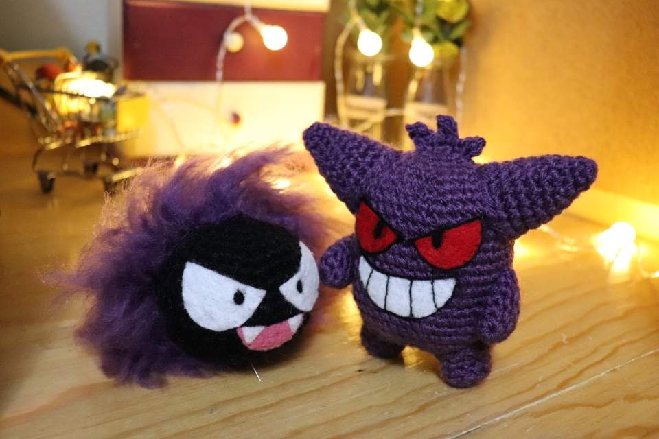Gengar Haunter Gastly Amigurumi Bundle Crochet Pattern - Etsy Canada