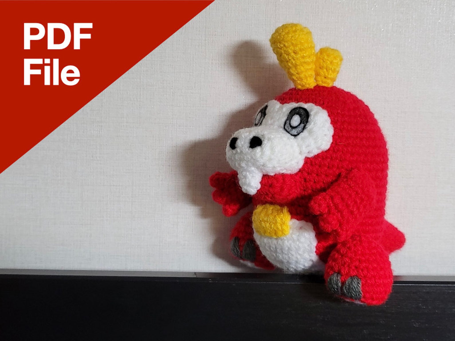 Fuecoco Crochet Amigurumi Pattern - Etsy Australia