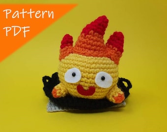 Calcifer Amigurumi Crochet Pattern - Etsy