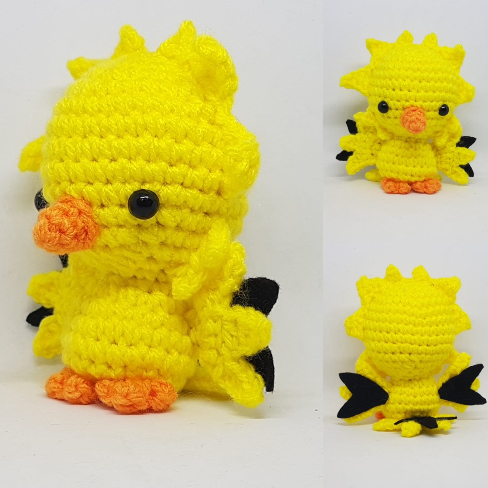 Legendary Birds Crochet Amigurumi - Articuno, Zapdos, Moltres - Etsy