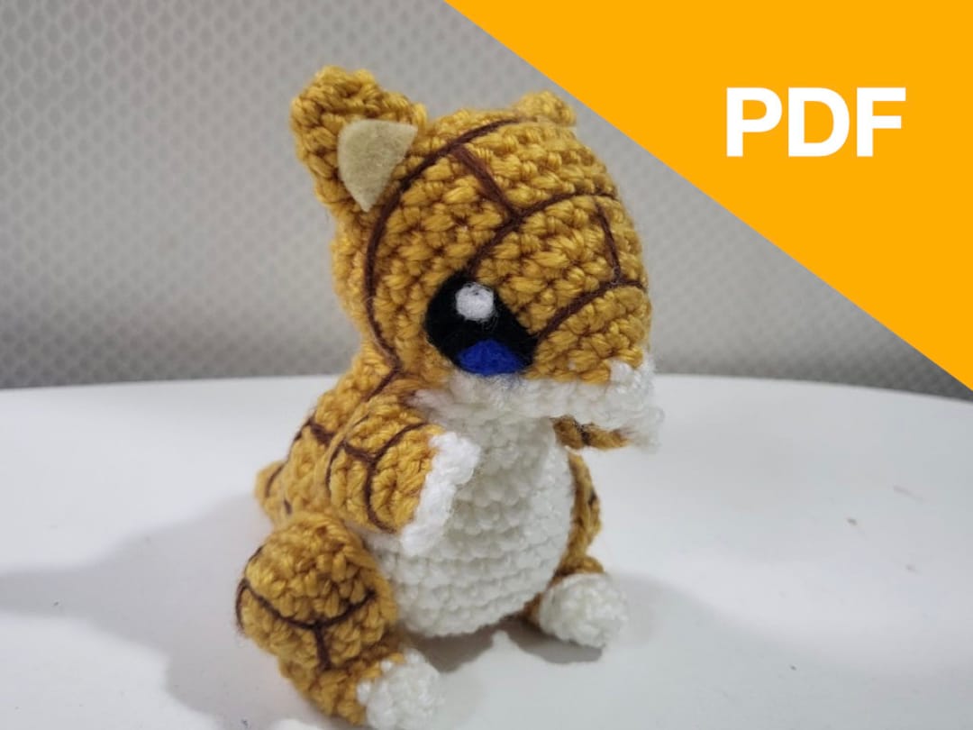 Sandshrew Amigurumi Pattern - Etsy