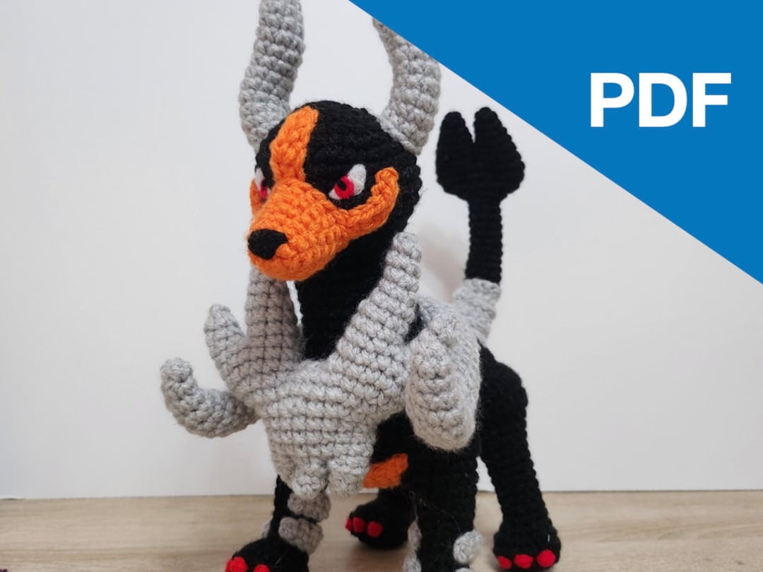 Mega Houndoom Amigurumi Pattern - Etsy