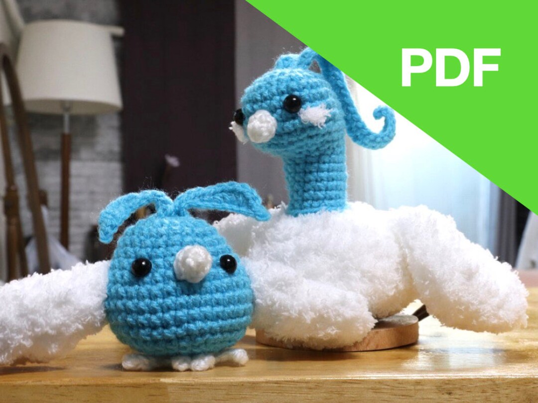 Swablu Altaria Crochet Amigurumi Pattern Bundle - Etsy