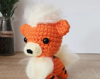 PDF PATTERN for Crochet Growlithe Amigurumi Doll Toy Plushie - Etsy