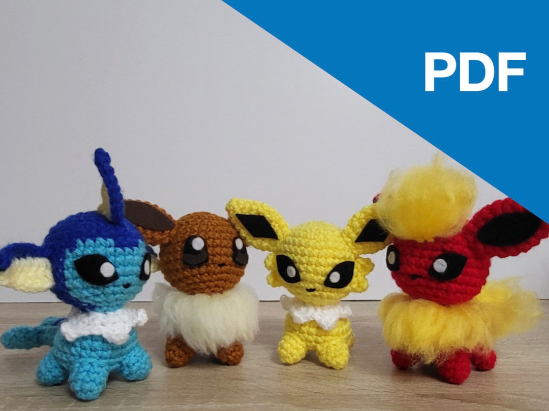 Kanto Eeveelution Amigurumi Pattern Bundle - Etsy