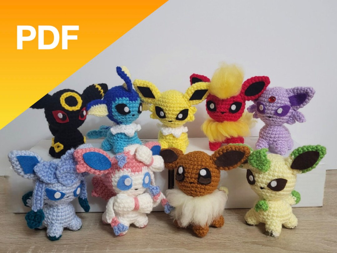 Complete Eeveelution Amigurumi Pattern - Etsy