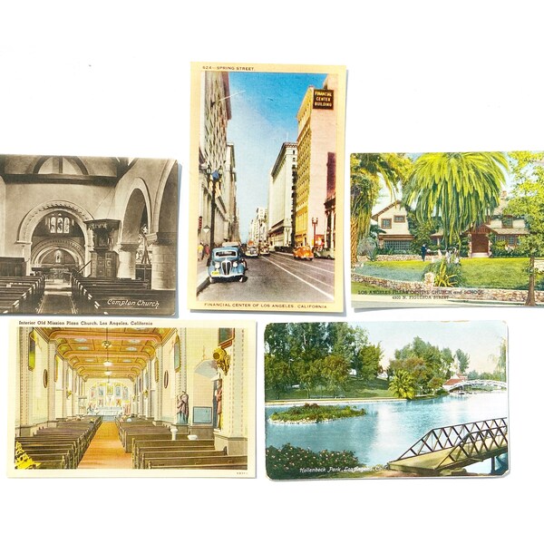 Los Angeles Postcard - Etsy