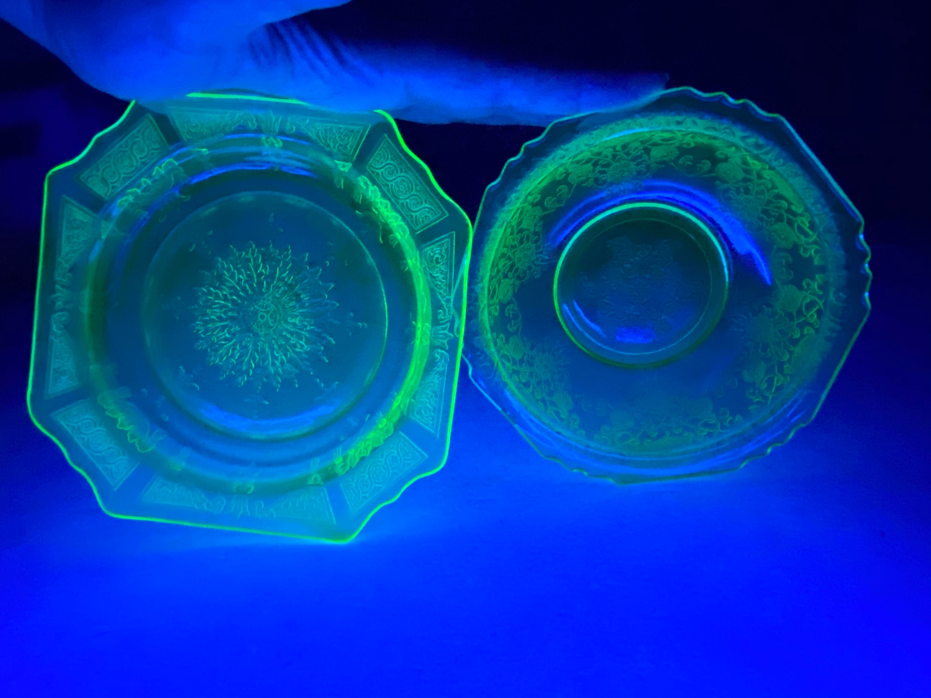 Vintage Vaseline Uranium Glass Ashtray Bowl With Swirl Top - Etsy