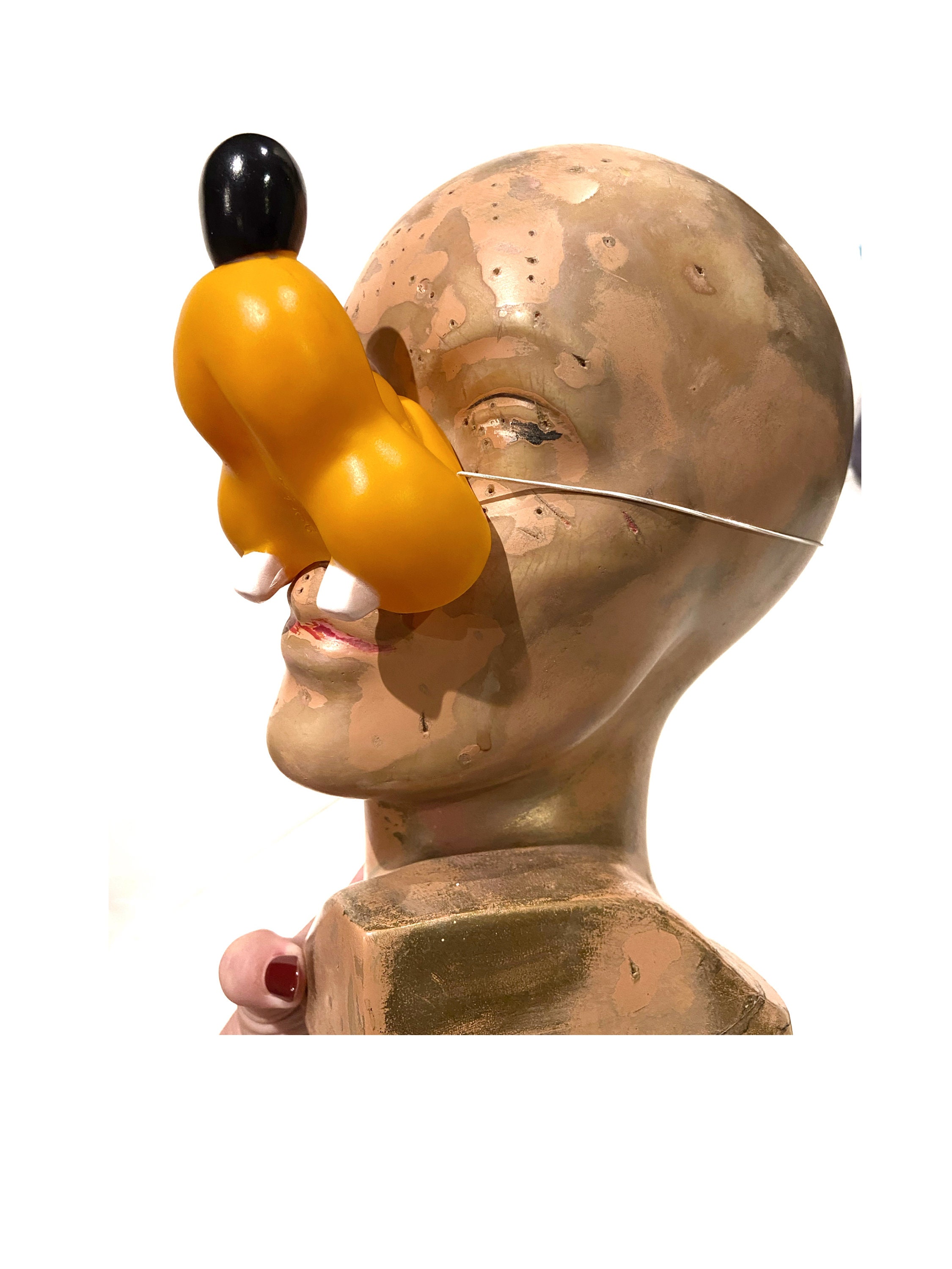 1980s Vintage Cesar Rubber Animal Nose Masks, Cesar Witch Nose Mask ...