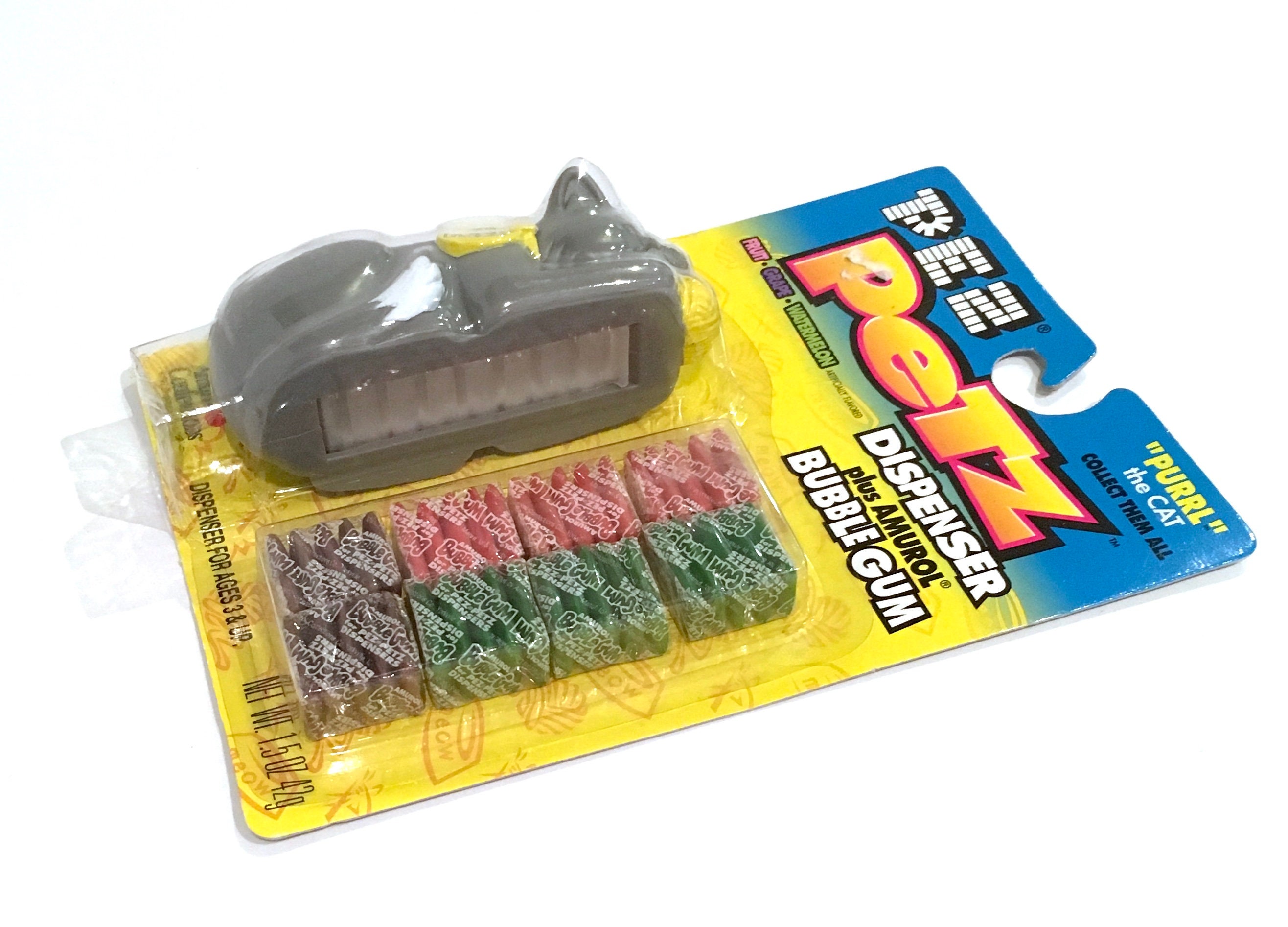 Vintage Pez Petz Candy Dispenser: Purrl the Cat, Amurol Gum (1998) - Etsy