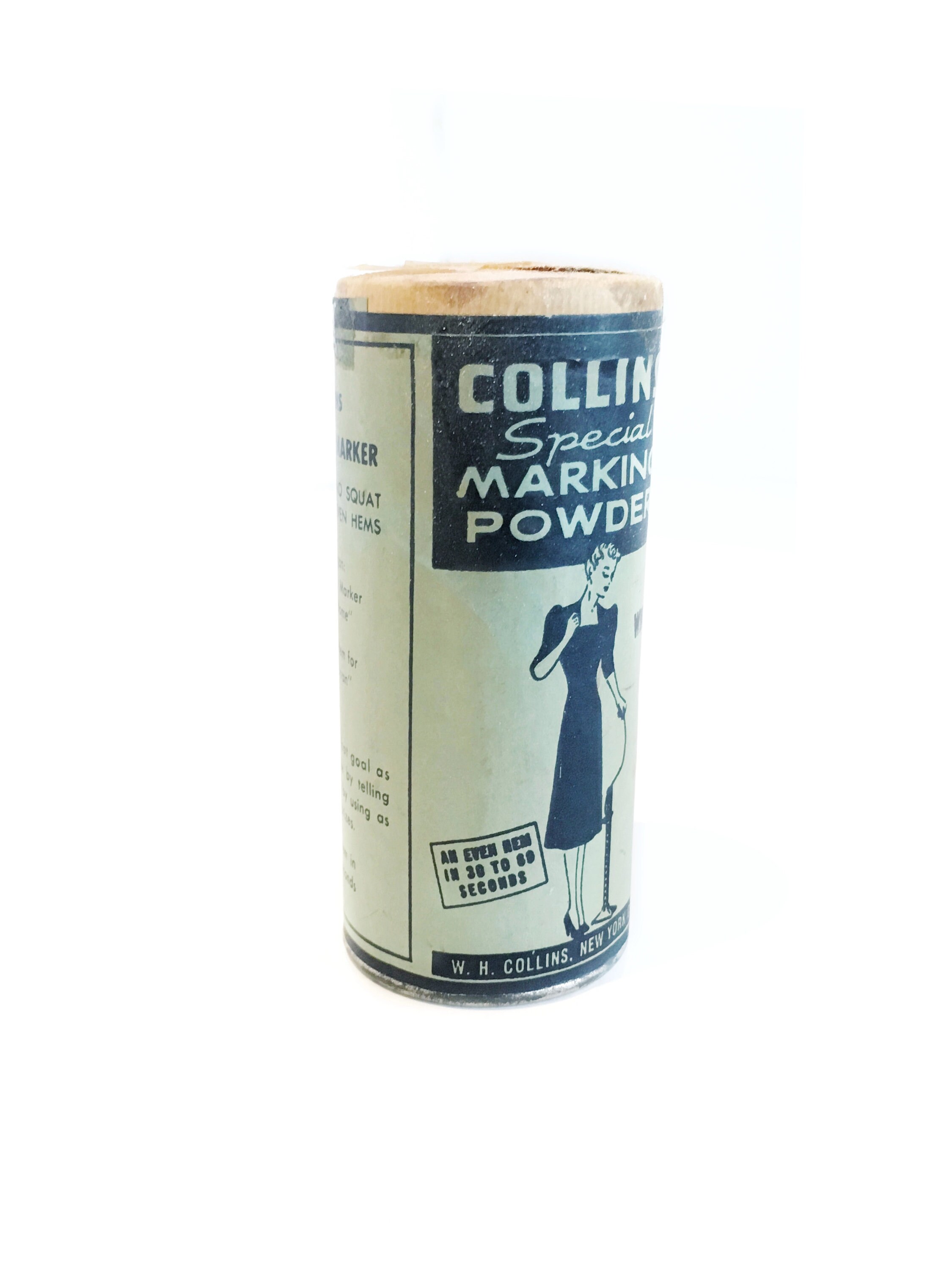 Vintage Collins Special Marking Powder 40s Schiff hug - Etsy