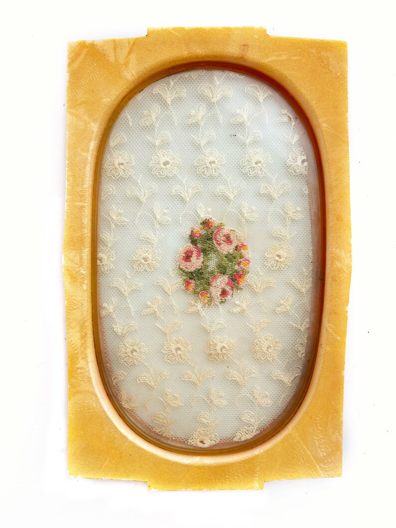 Vintage Bakelite Tray W/ Lace Encased in Glass Bakelite Frame | Etsy