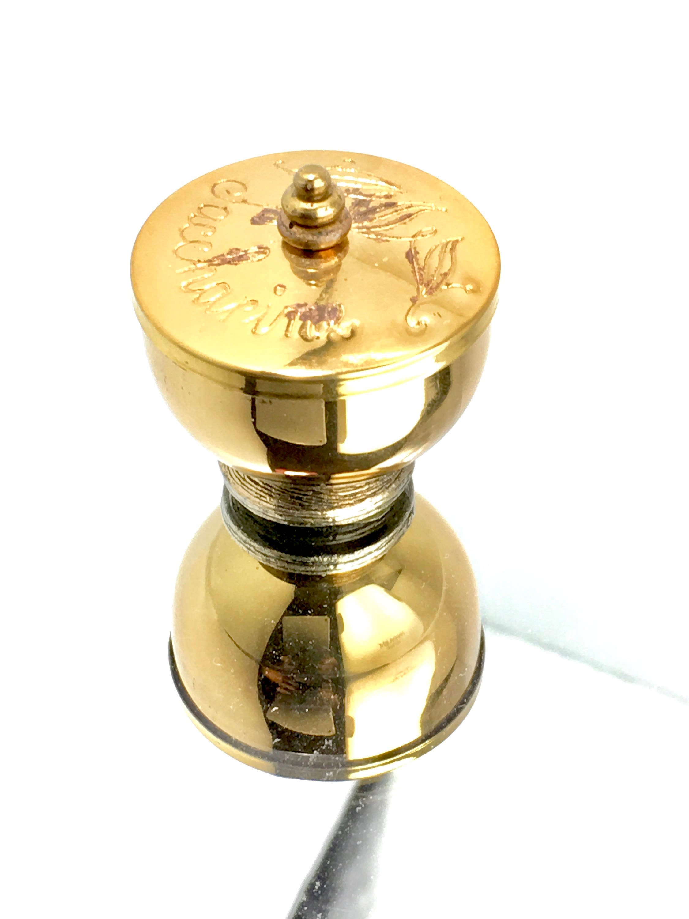 Vintage Brass Saccharine Holder, Retro Coffee Sweetener Server ...