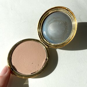 Vintage Estée Lauder Powder Compact, Two Tone Gold Swirl Design- Mid ...