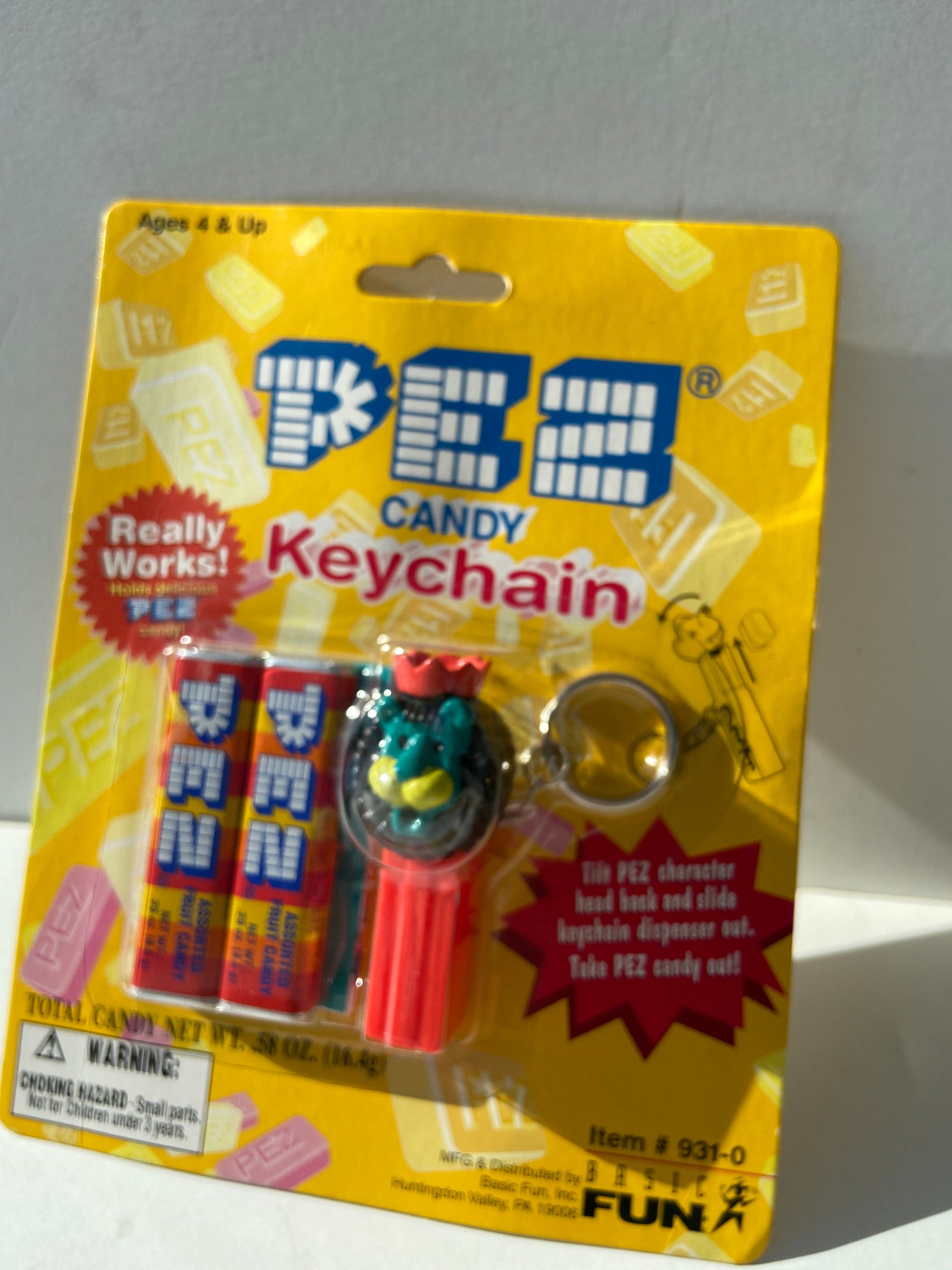 Vintage Pez Candy Keychain RARE Lion Pez Candy Dispenser Keychain Leo ...