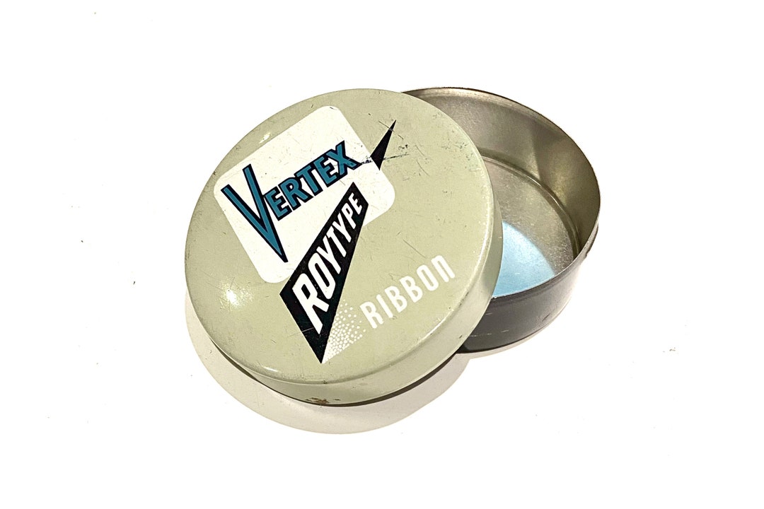 Vintage Typewriter Ribbon Tin- Vertex Roytype Ribbon Tin - Etsy