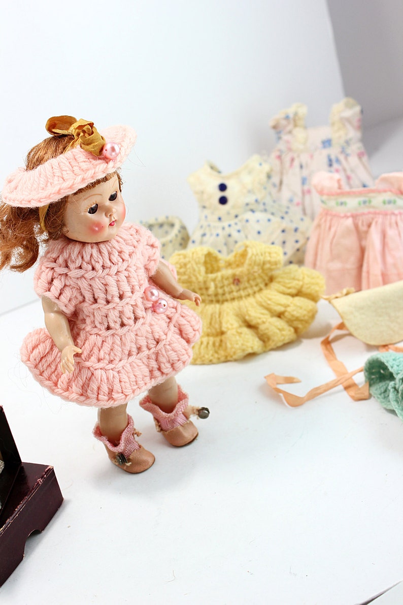 Vintage Vogue Ginny Donna Doll Auburn Red Hair 1952 RARE Strung Vogue ...