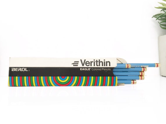 Vintage Verithin Berol Eagle Colored Pencils Lot of 6 & - Etsy.de