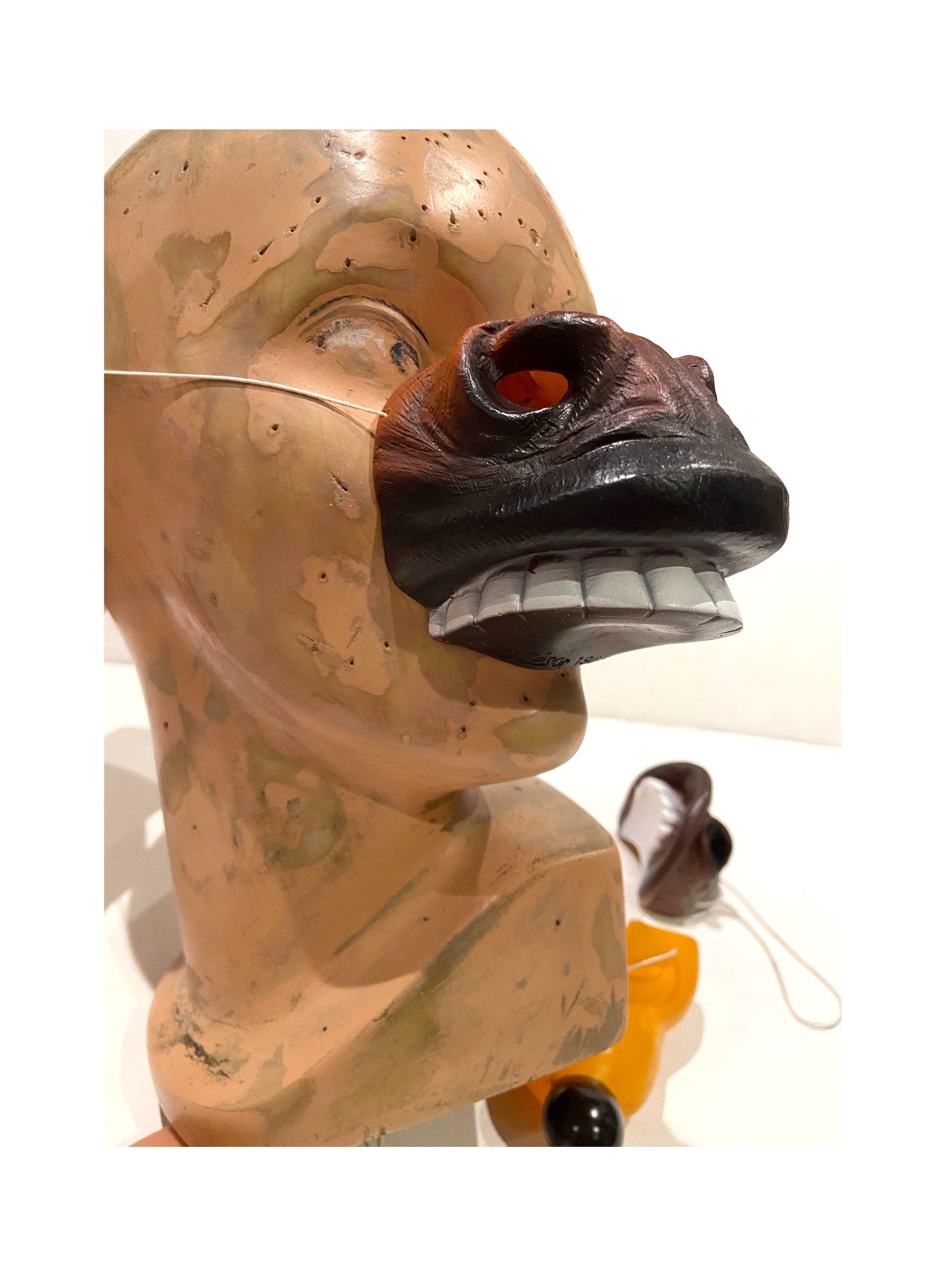 1980s Vintage Cesar Rubber Animal Nose Masks, Cesar Witch Nose Mask ...