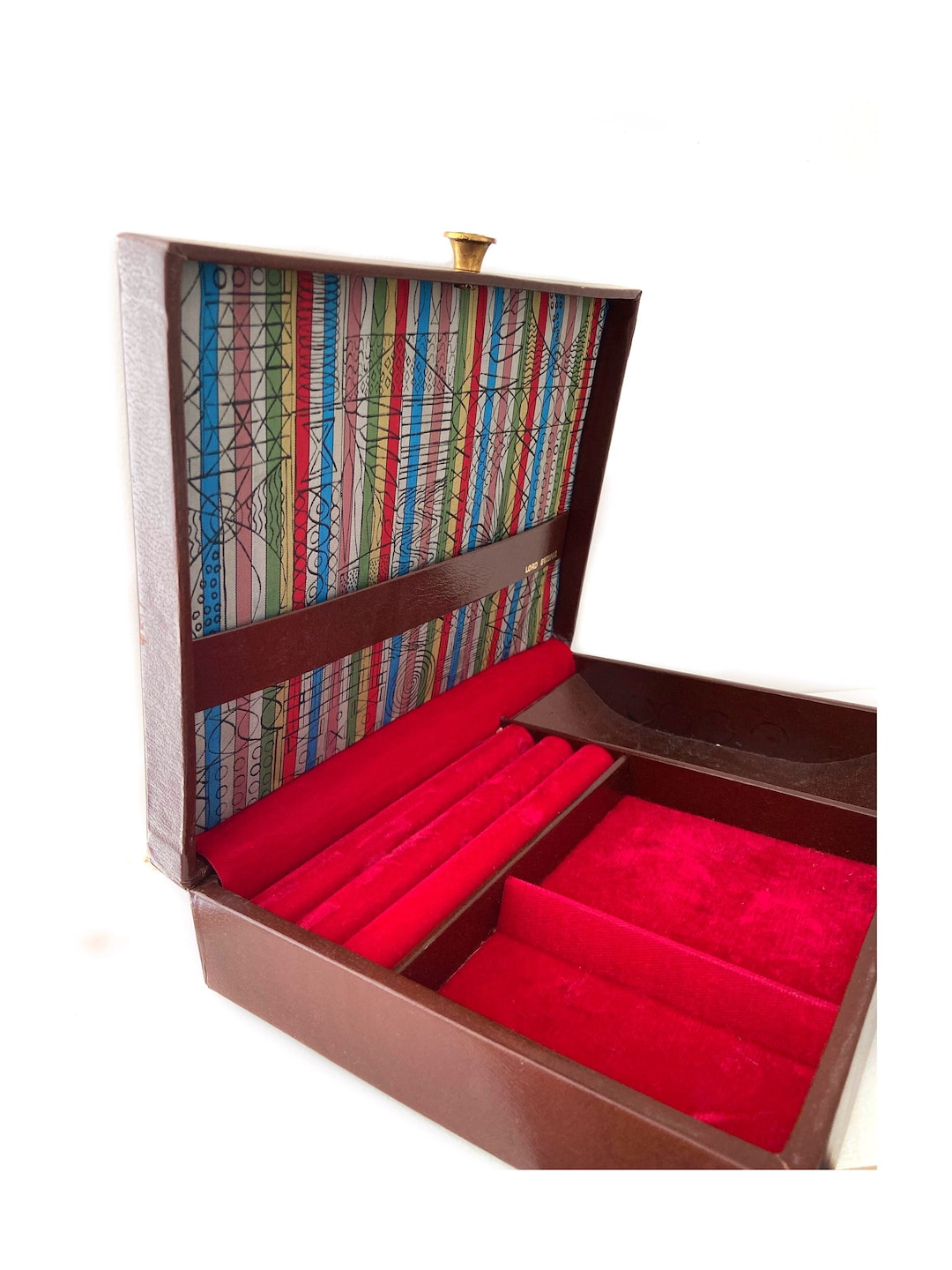 1960s Lord Buxton Vintage Mens Jewelry/trinket Box, Mid Century MAD MEN ...