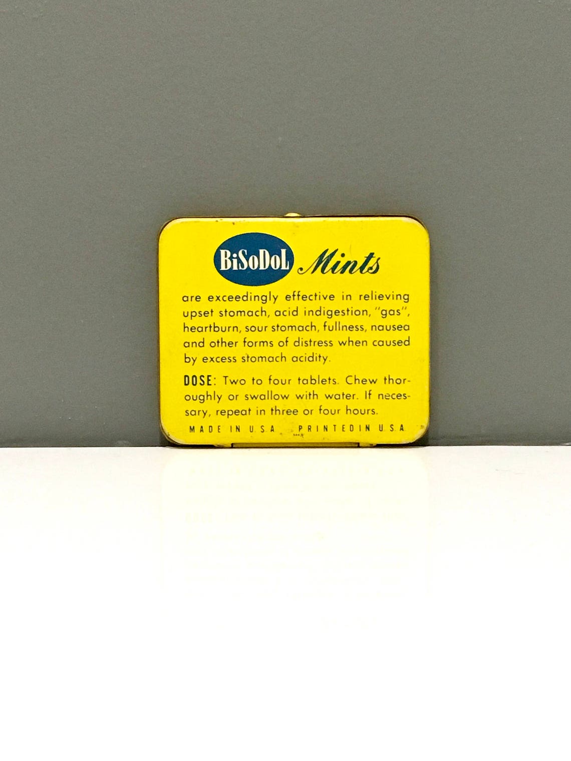 Vintage Tin BiSoDol Mints Whitehall Pharmacal Co Alkalizer | Etsy