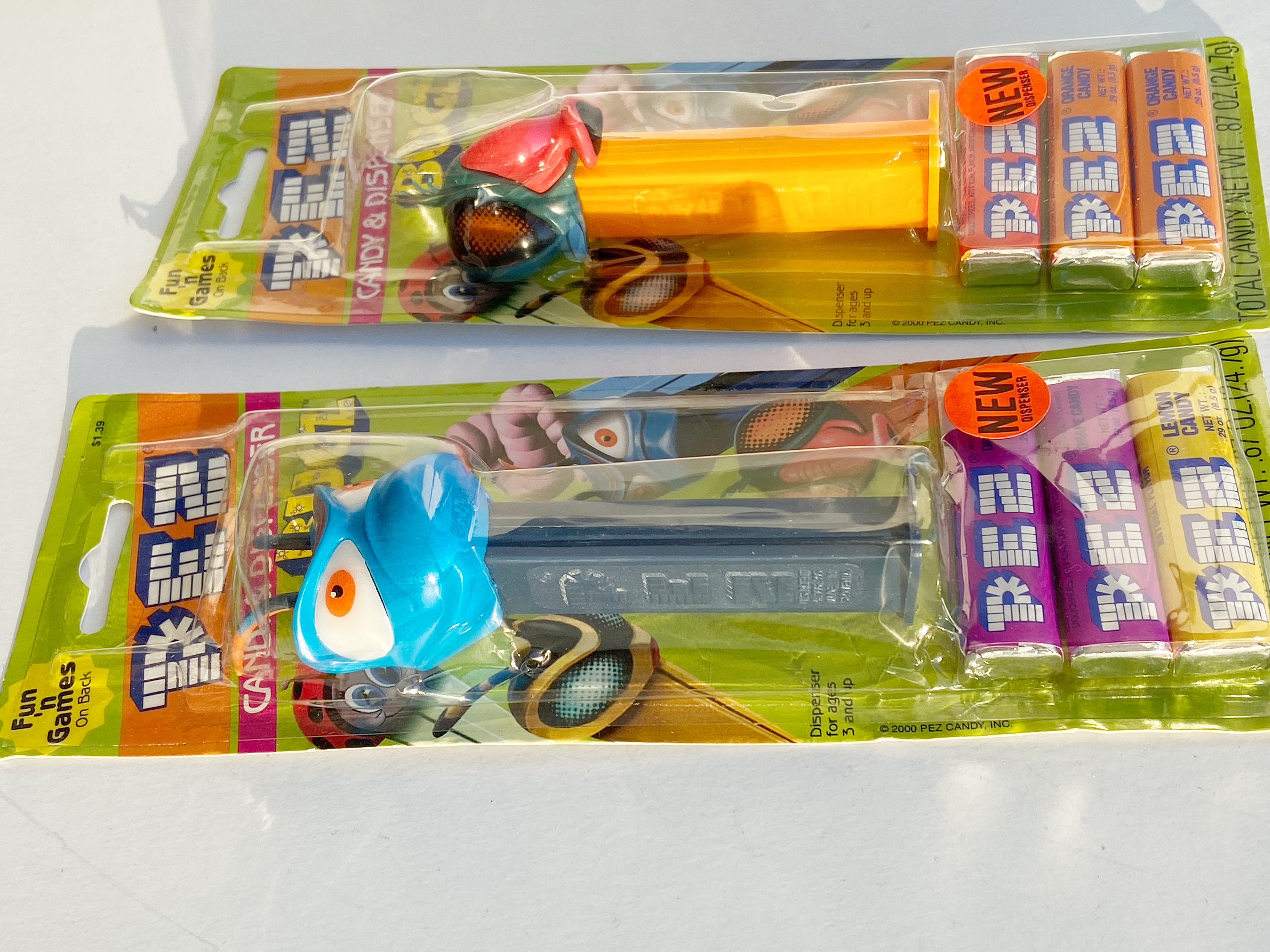 Vintage Its A Bugs Life Pez Candy Dispensers in Original Package, Sam ...