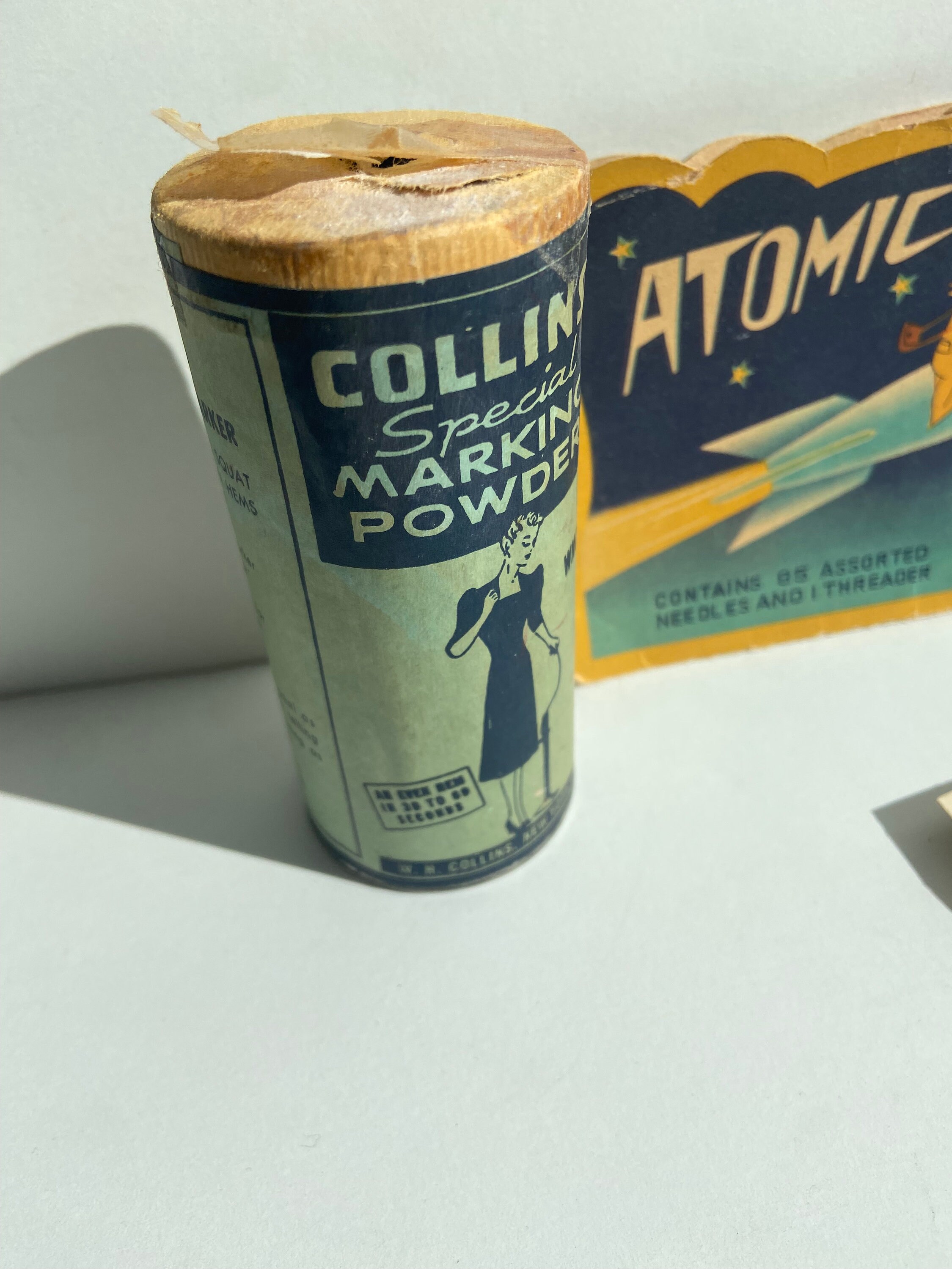 Vintage Collins Special Marking Powder 40s Schiff hug - Etsy