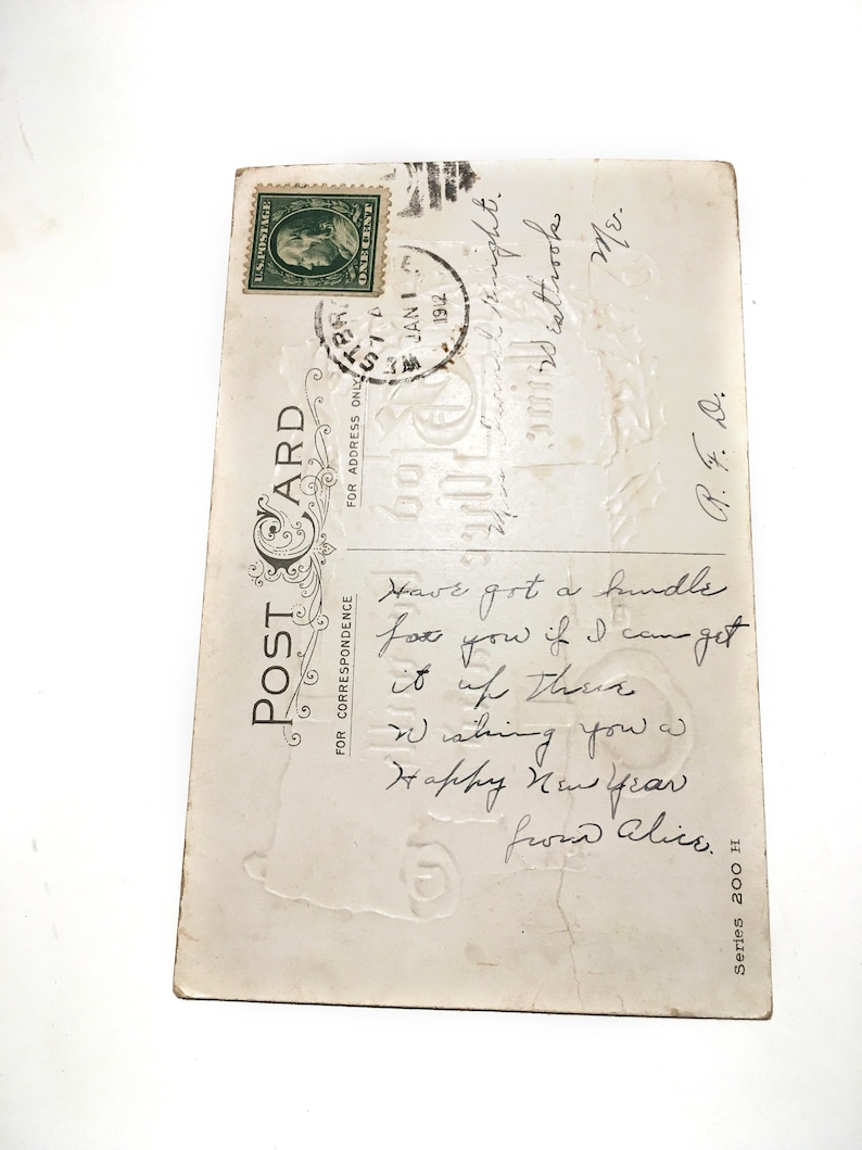 Rare 1911 Benjamin Franklin One Cent Stamp on 1900s Postcard - Etsy