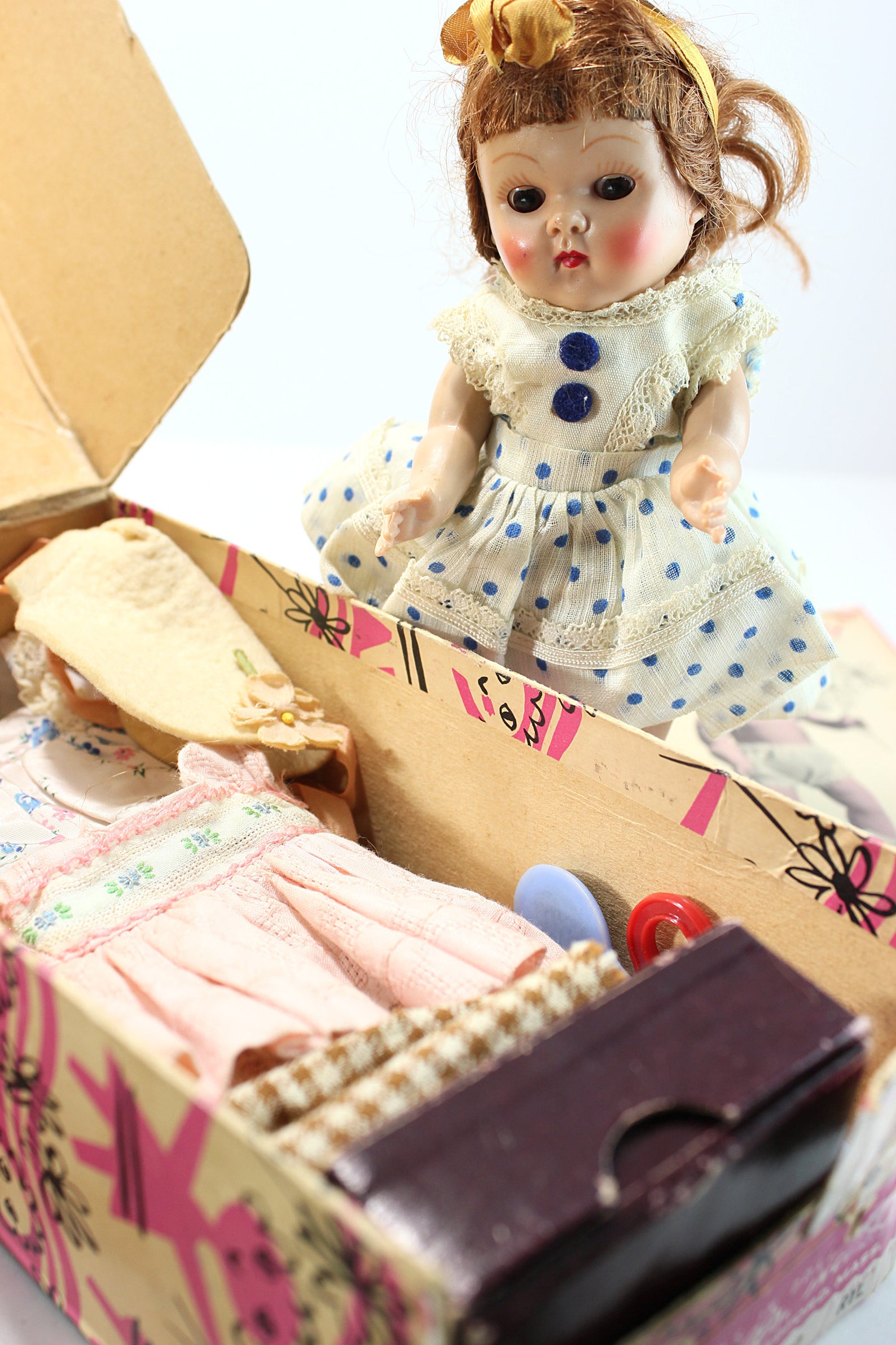 Vintage Vogue Ginny Donna Doll Auburn Red Hair 1952 RARE - Etsy