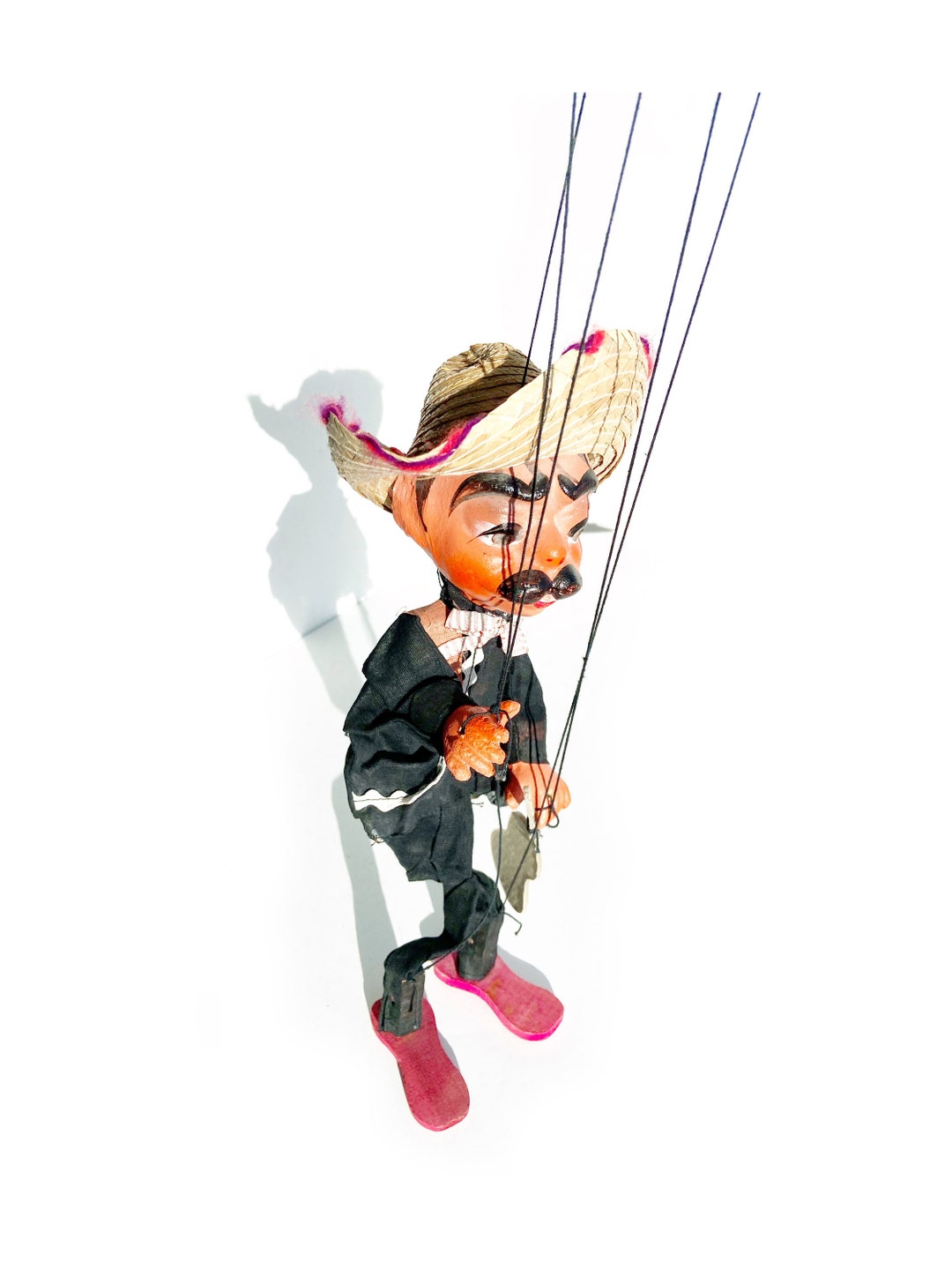 Antique Mexican Mariachi Marionette Puppet: 16" Tall Sombrero Doll - Etsy