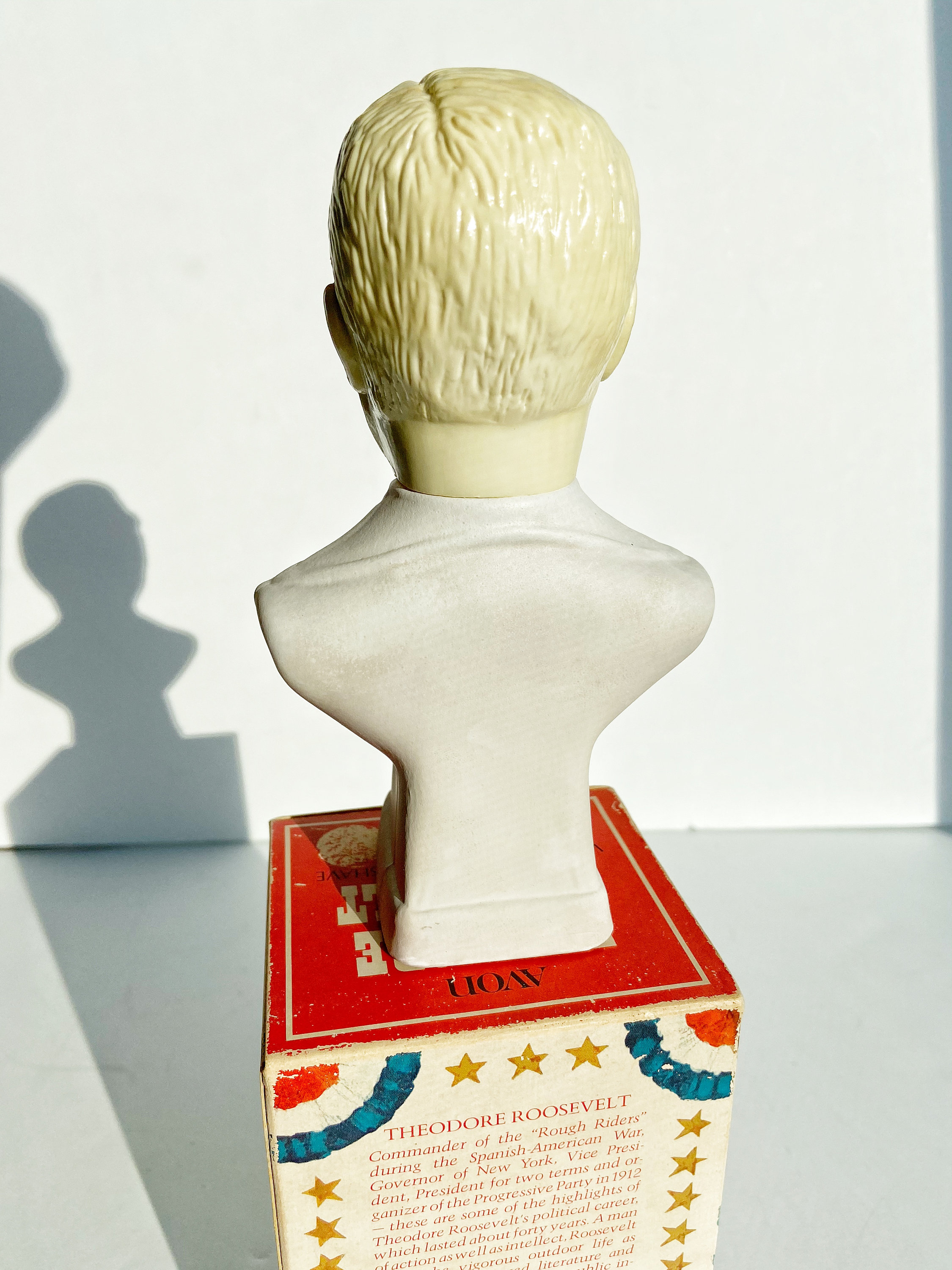 Vintage Theodore Roosevelt Glass Decanter, Original Box, Man Cave Decor ...