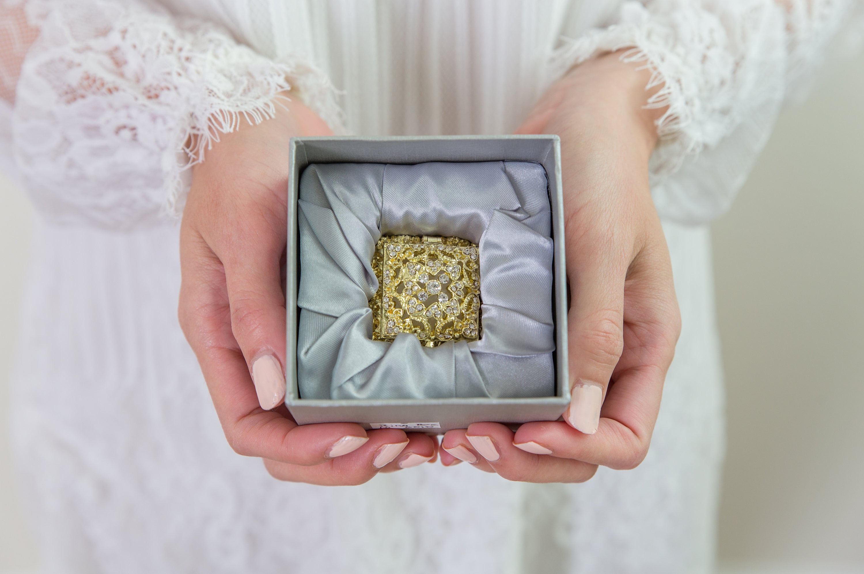 Ornate Silver Gold Ring Box Wedding Ring Box Proposal Ring | Etsy