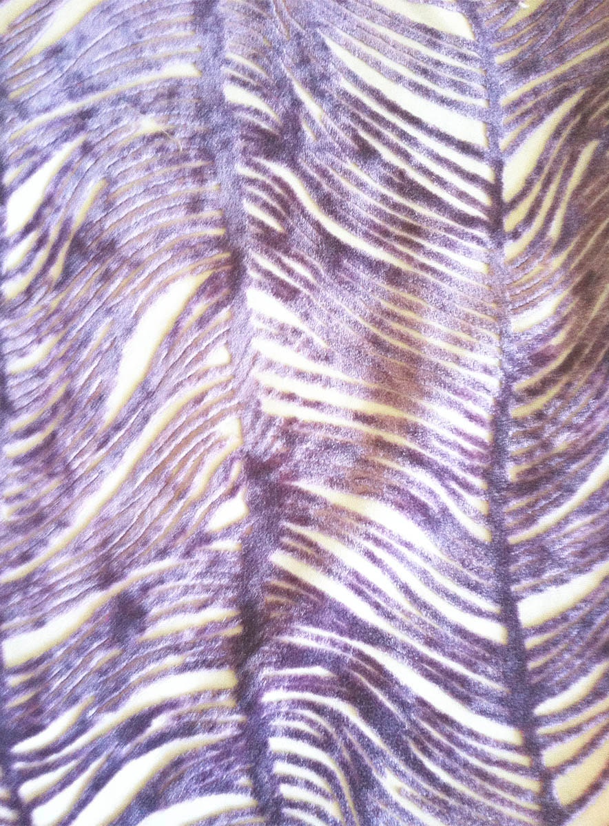 Viscose Poly Rayon Cut Velvet Burnout With Feather Pattern in Pastel ...
