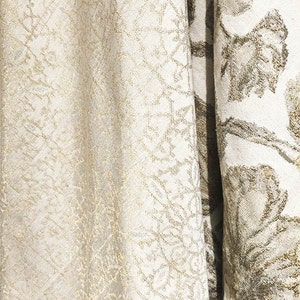 Daintily Subtle Metallic Lace Latice Trellis Pattern With Viscos Cotton ...