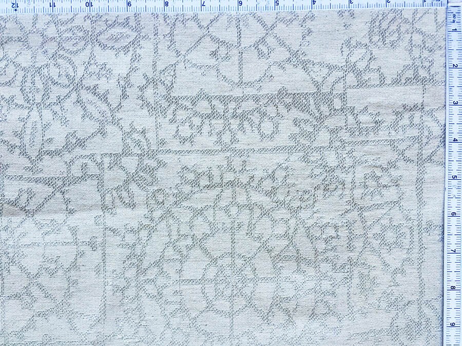 Daintily Subtle Metallic Lace Latice Trellis Pattern With Viscos Cotton ...