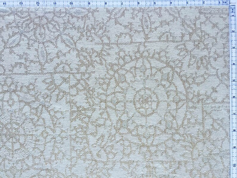 Daintily Subtle Metallic Lace Latice Trellis Pattern With Viscos Cotton ...